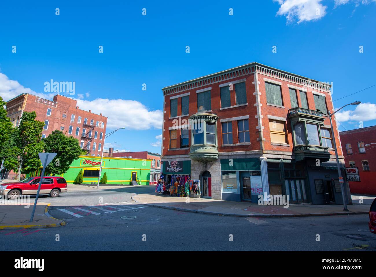 Historic Building on Summer Street in downtown Pawtucket, Rhode Island ...