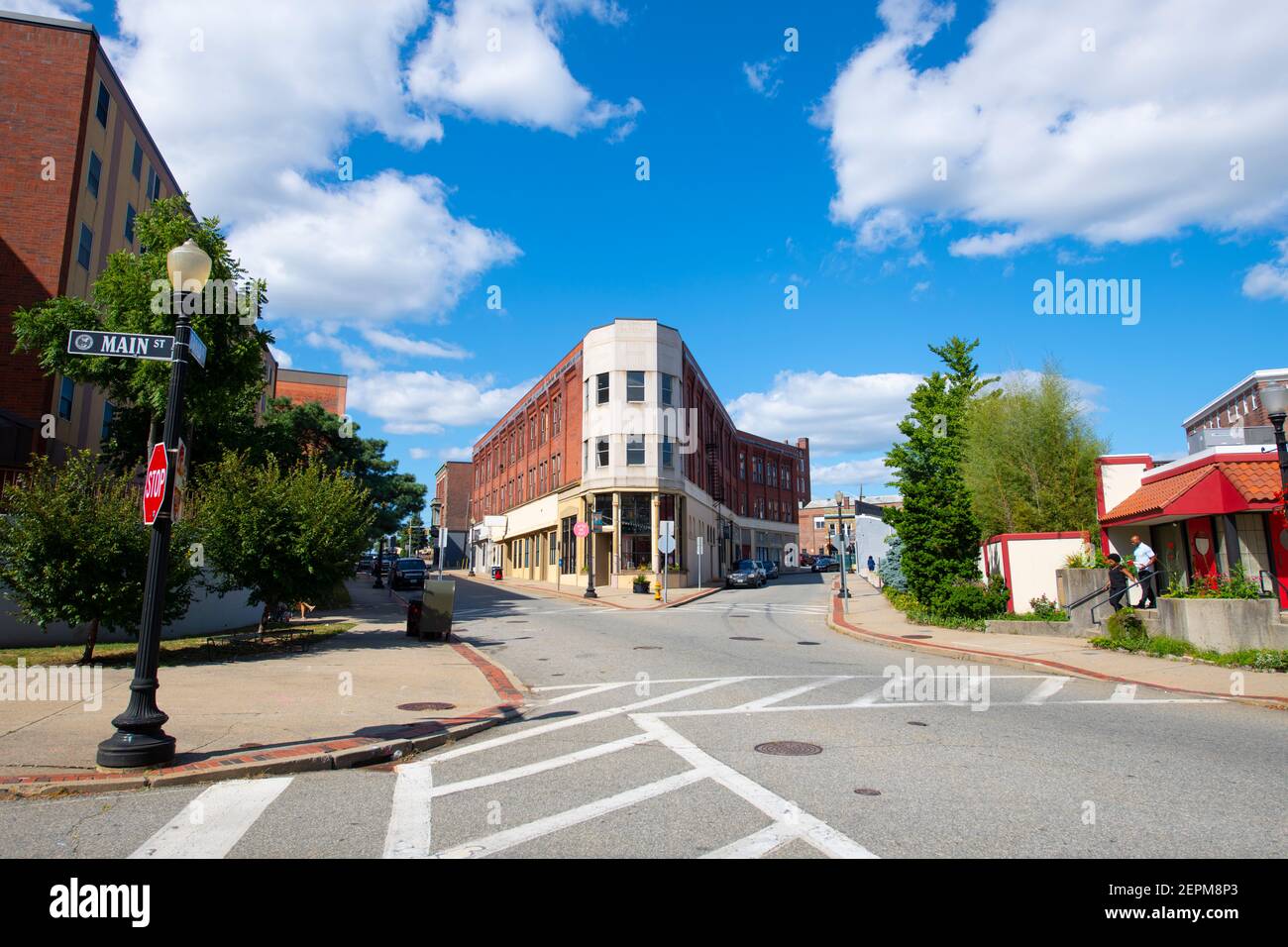 Historic Building on Broad Street in downtown Pawtucket, Rhode Island ...