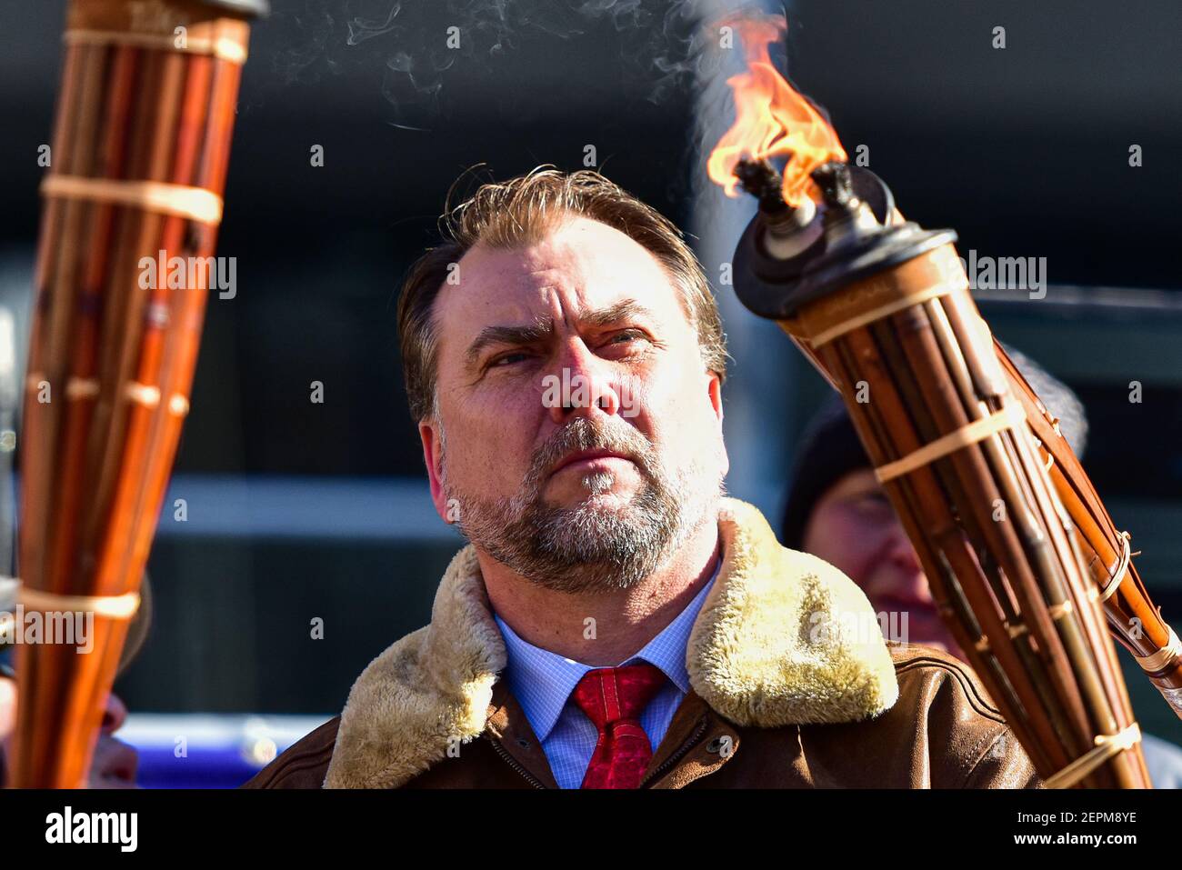 Torches charlottesville hi-res stock photography and images - Alamy
