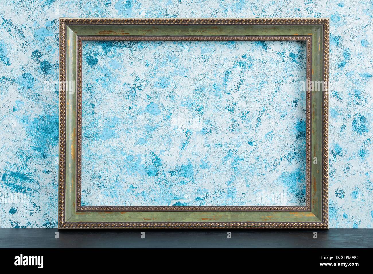 Golden or bronze metallic photo frames Stock Photo - Alamy