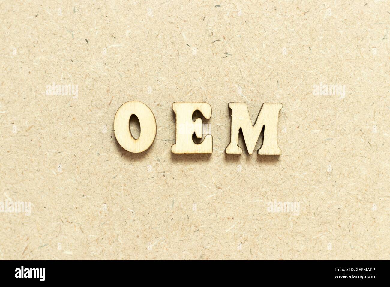 Alphabet letter in word OEM (Abbreviation of Original Equipment ...