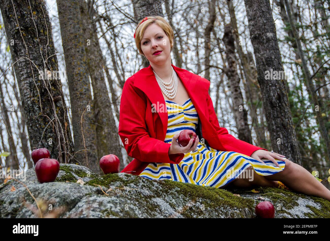 Snow White inspired photo shoot Stock Photo - Alamy