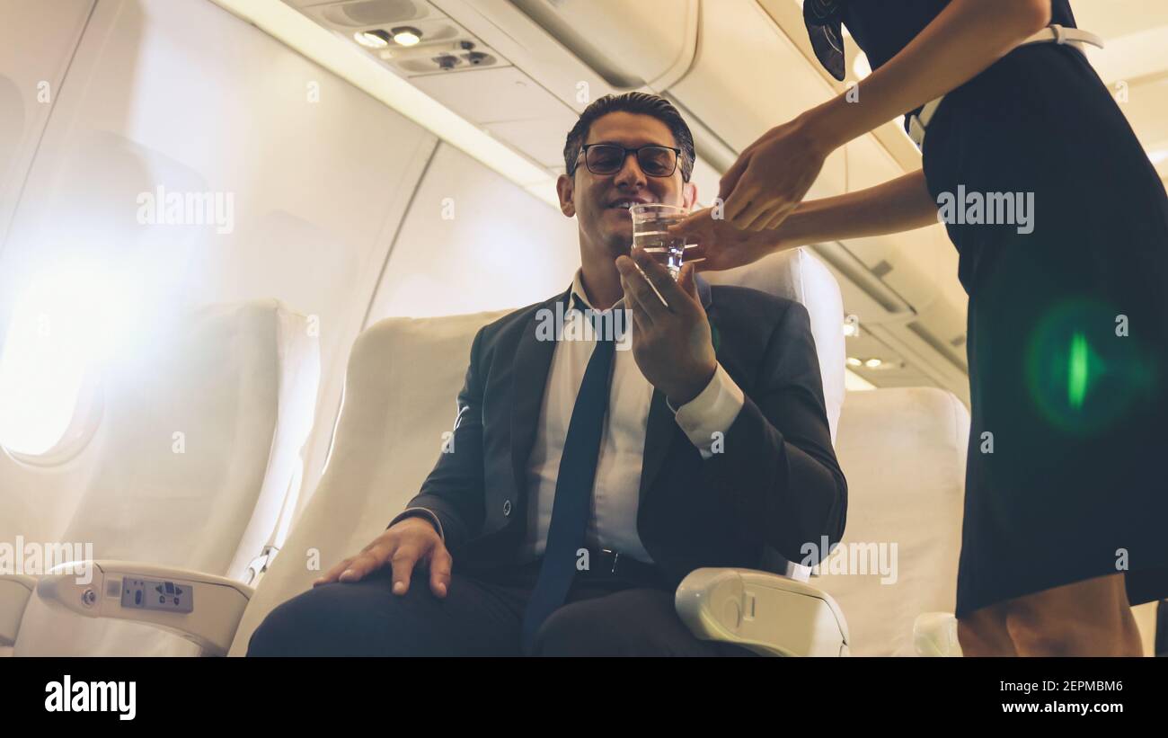 Air hostess plane hi-res stock photography and images - Alamy