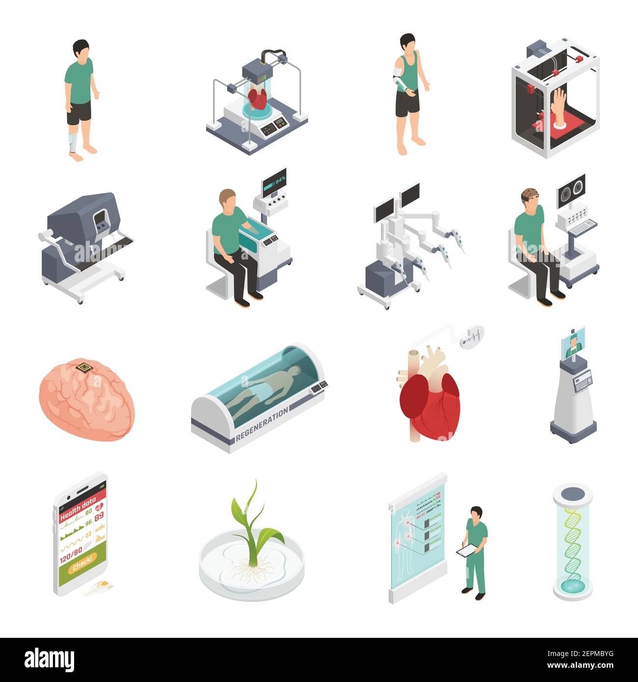 Innovation 3d printing icons Cut Out Stock Images & Pictures - Alamy