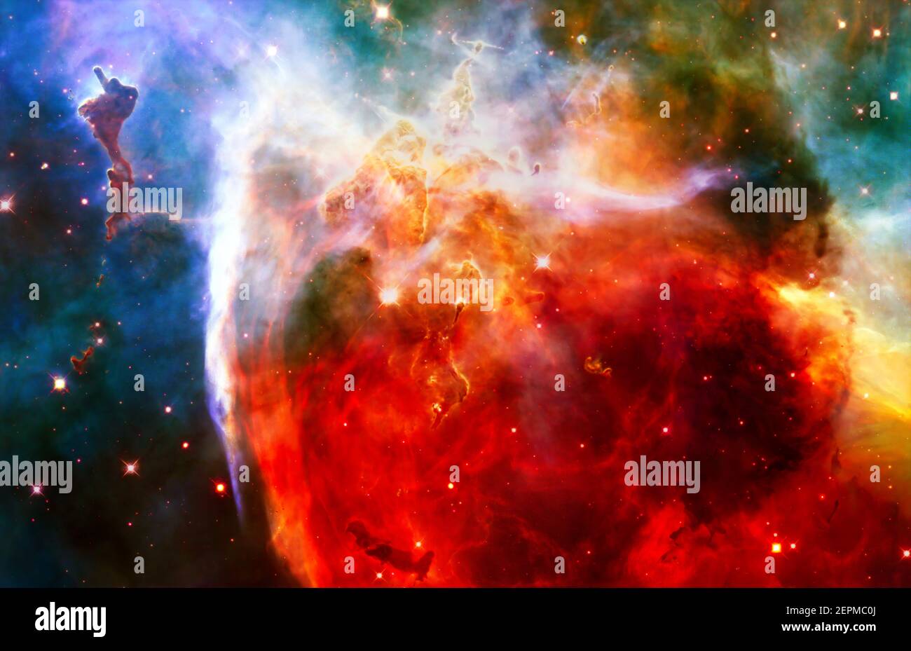 Galaxy with star and space dust in the universe and deep planet night ...