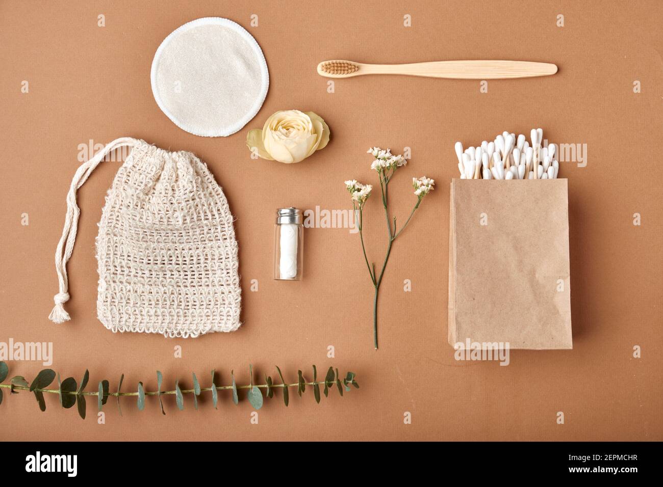 Eco friendly natural cleaning tools and products. Zero waste concept ...