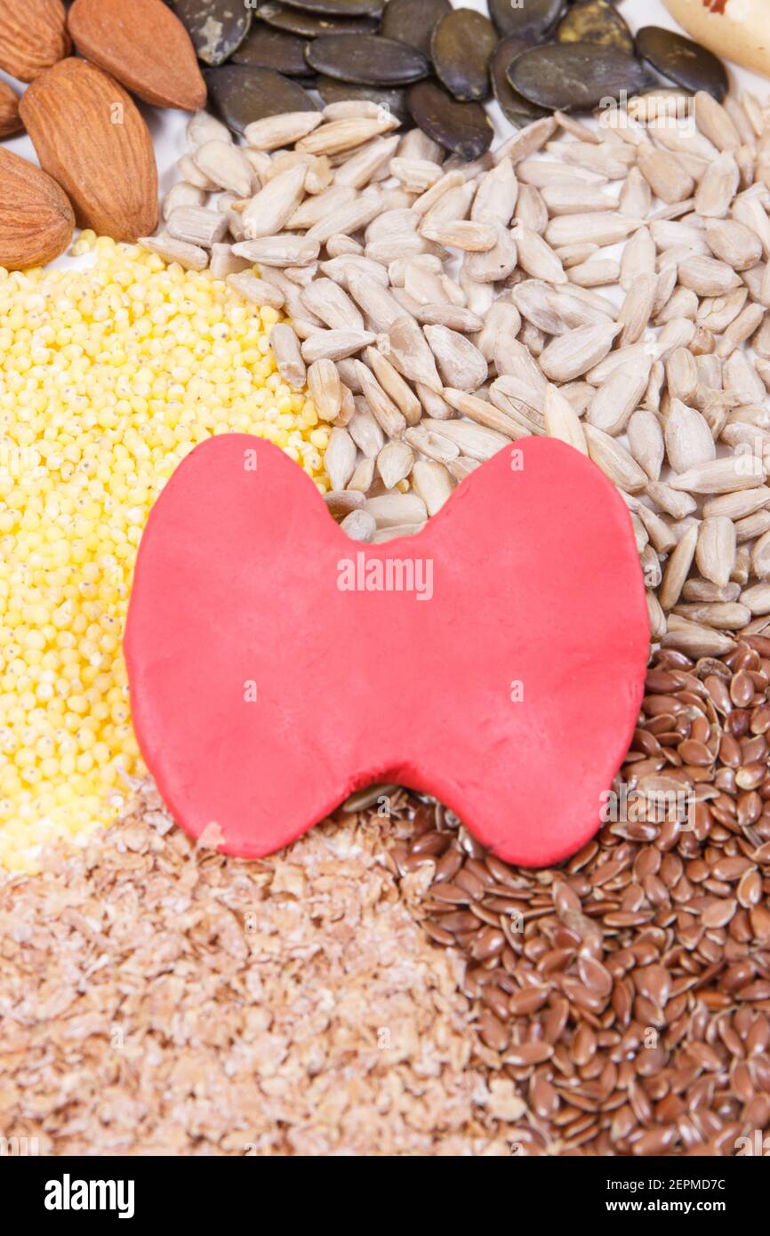 Best nutritious ingredients or products for healthy thyroid. Food as ...