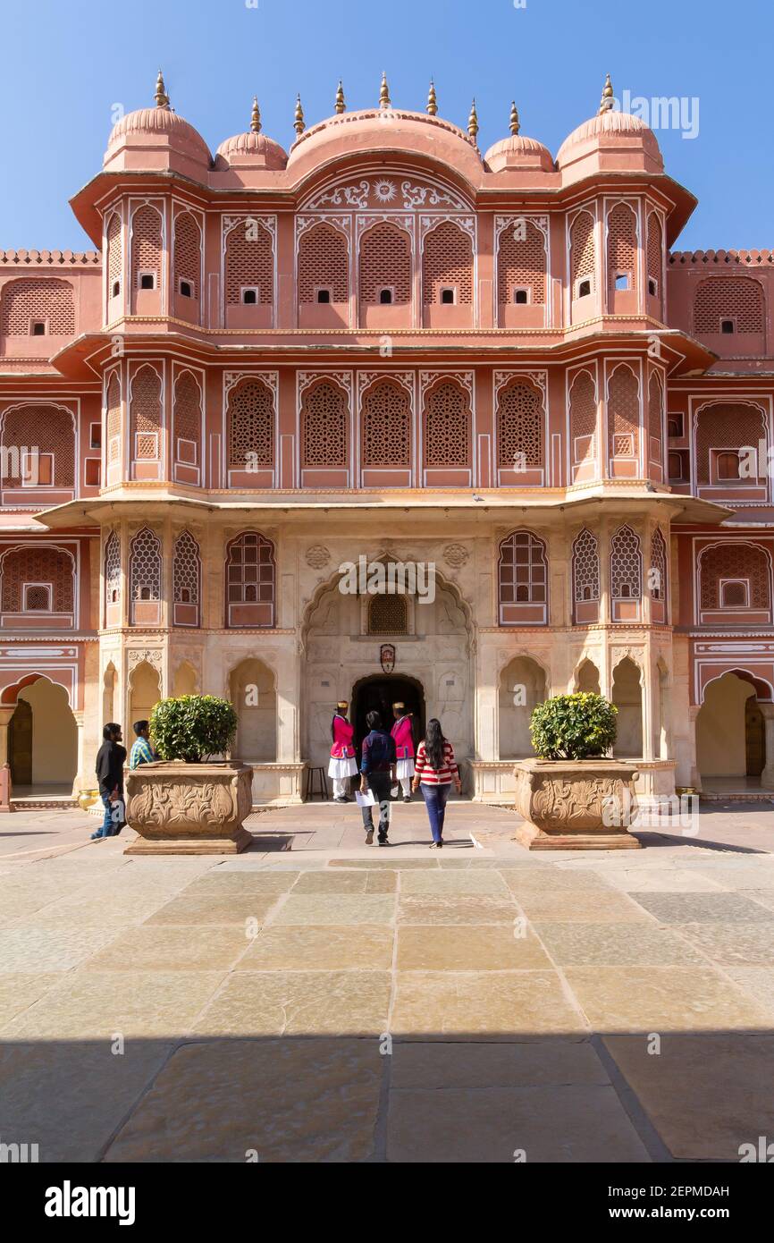 Vertical View Of A Decorative Gate Clicked From Sarvato Bhadra Inside ...