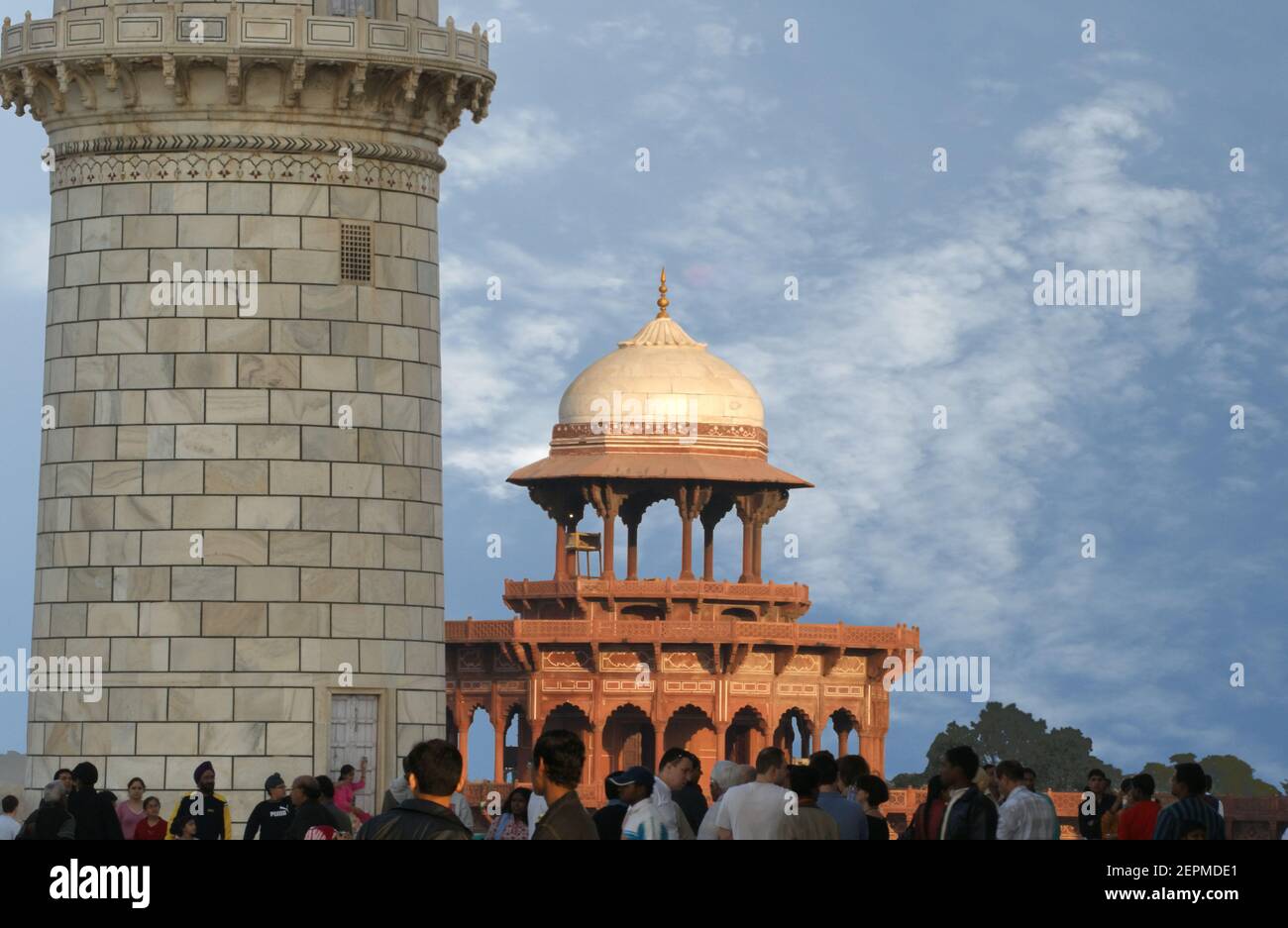 The Taj Mahal is a mausoleum located in Agra, India, built by Mughal ...