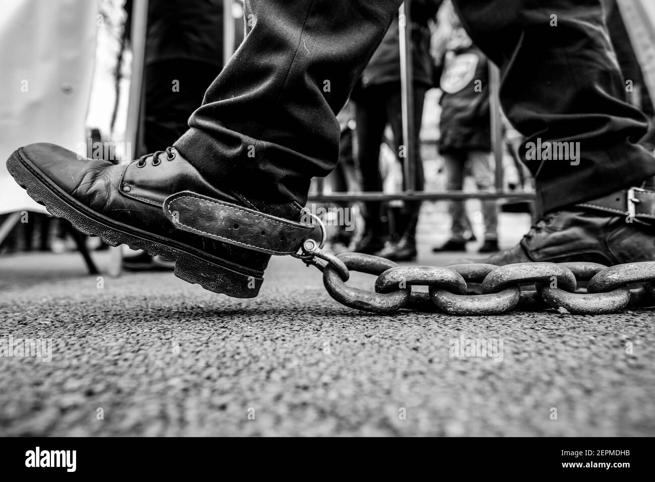 Punishment by the chain punishment hi-res stock photography and images ...