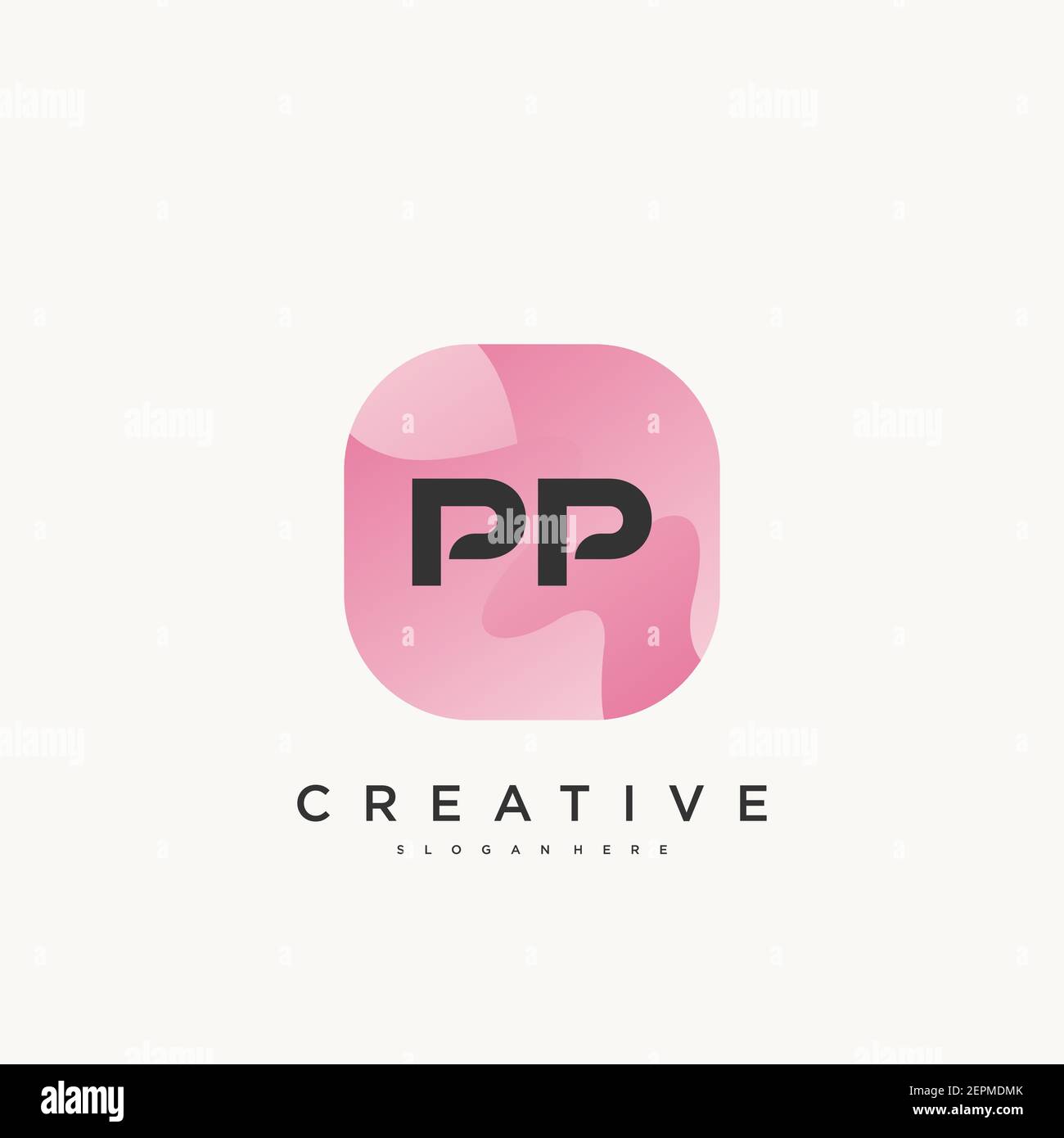 Pp logo design hi-res stock photography and images - Alamy