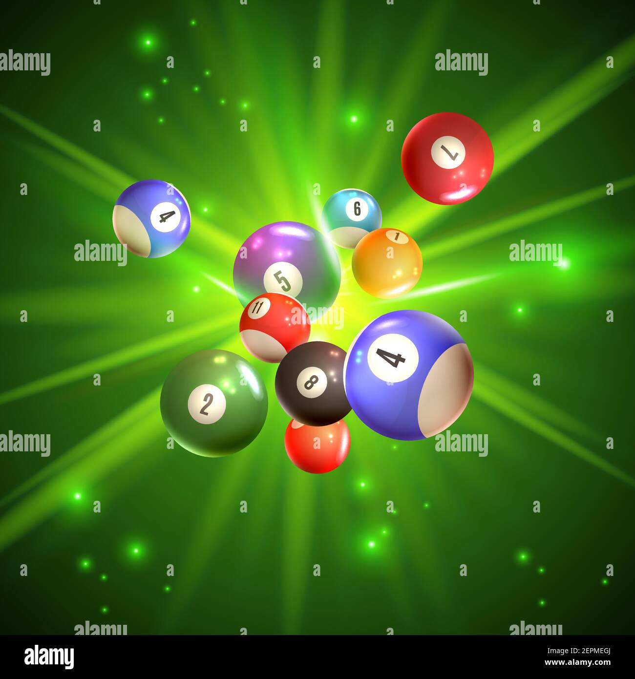 Bingo Balls Background