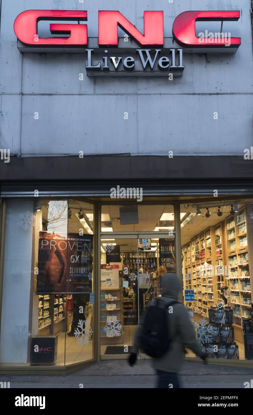 A GNC store in Downtown Brooklyn in New York on Monday, January 1, 2018 ...