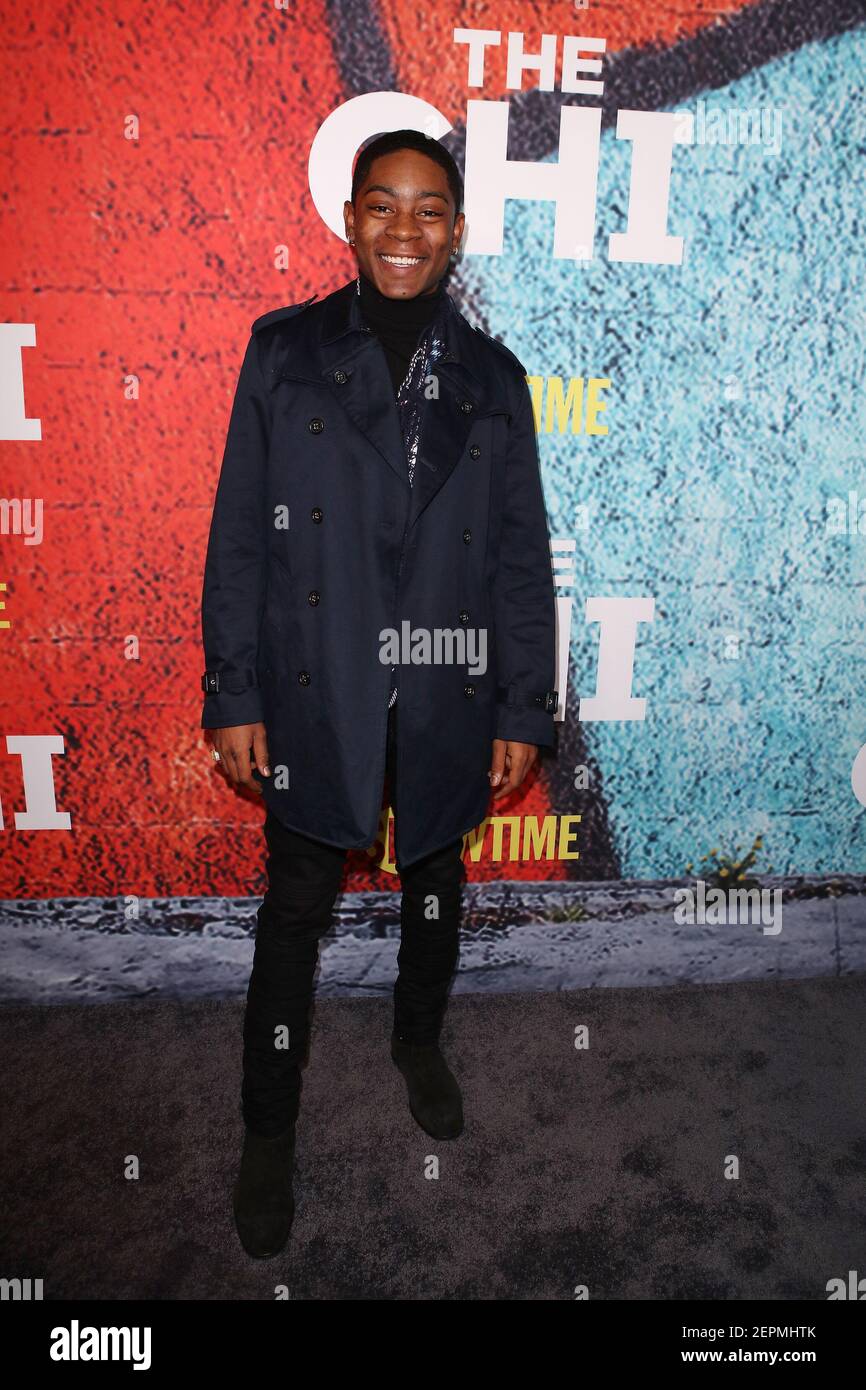 RJ Cyler at the Los Angeles Premiere Of Showtime's "The Chi" held at ...
