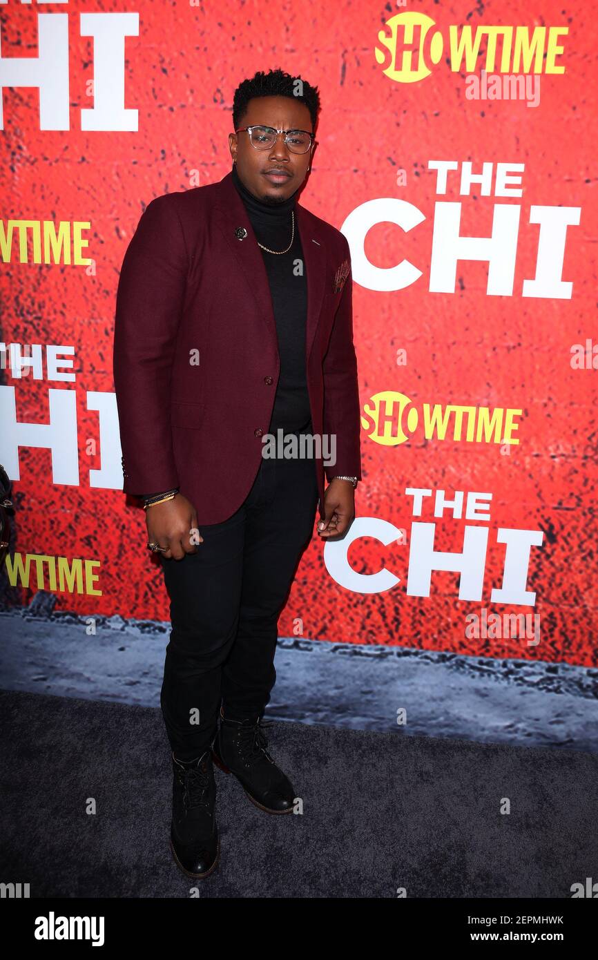 Marcel Spears at the Los Angeles Premiere Of Showtime's "The Chi" held ...