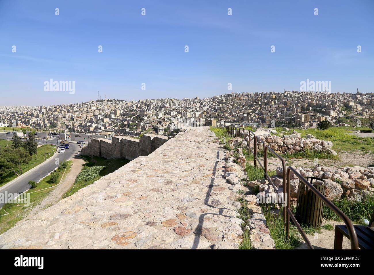 view of Amman's skyline, Jordan Stock Photo - Alamy