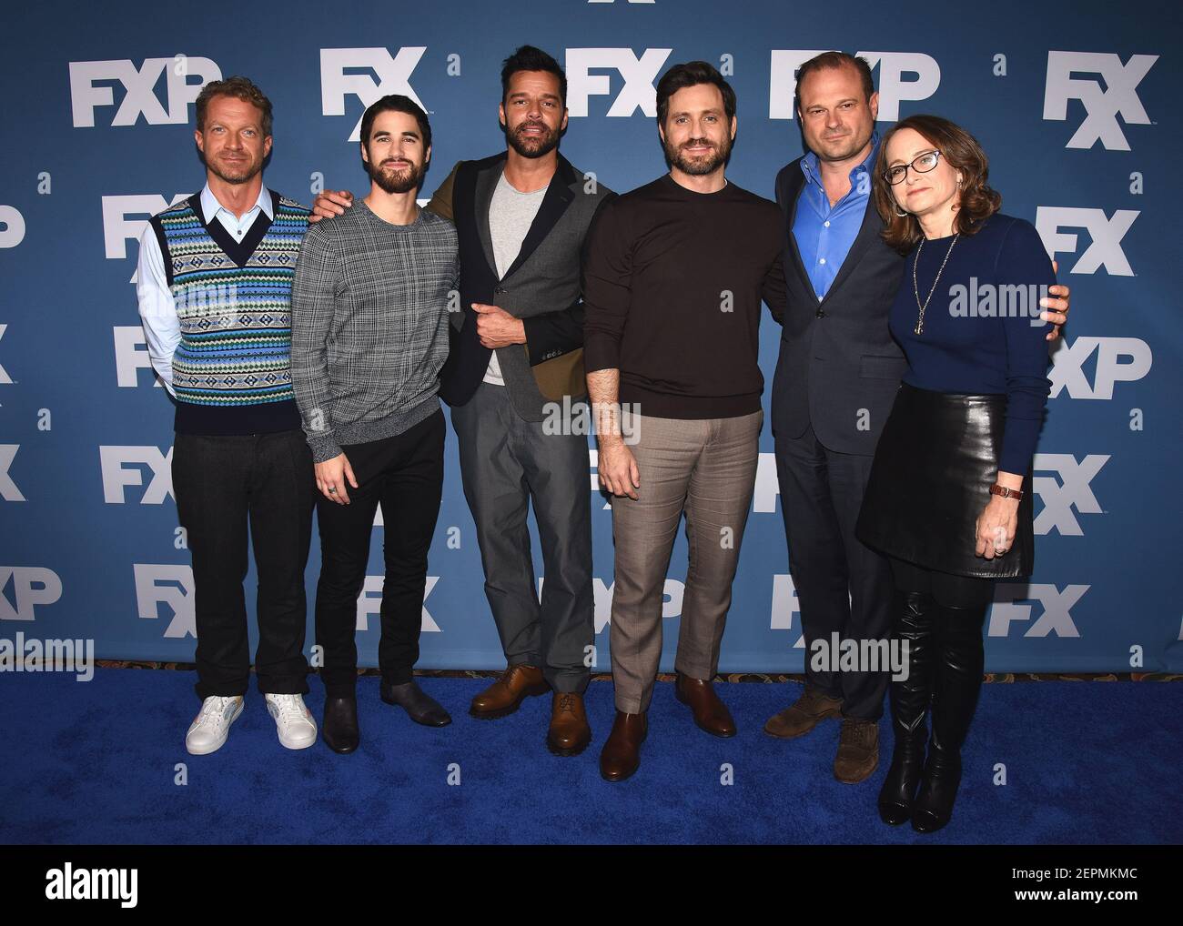 PASADENA, CA - JANUARY 5: Cast of FX's "The Assassination of Gianni ...
