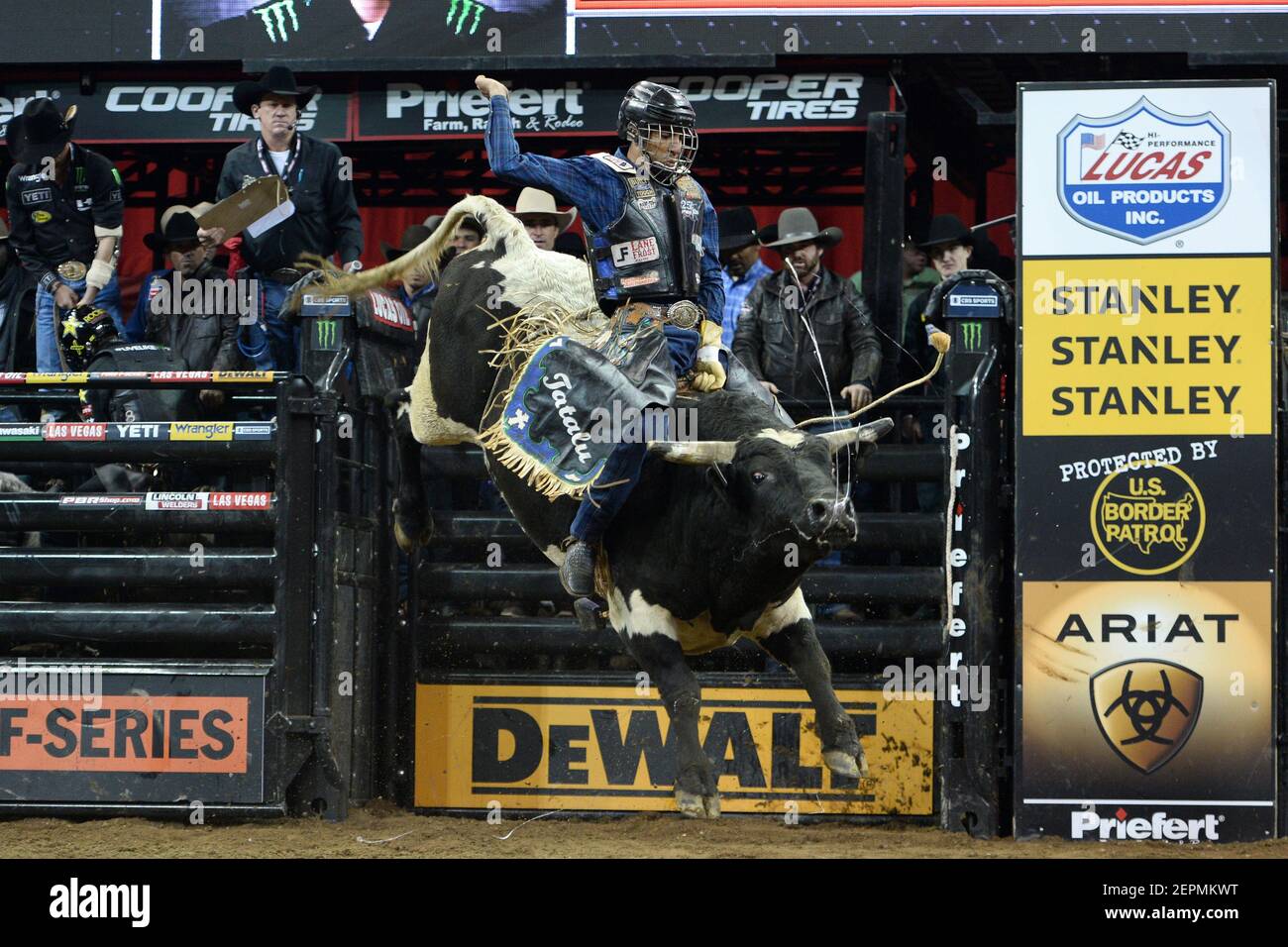 Derek Kolbaba rides a bull named Dirt On My Boodts during the thrid ...