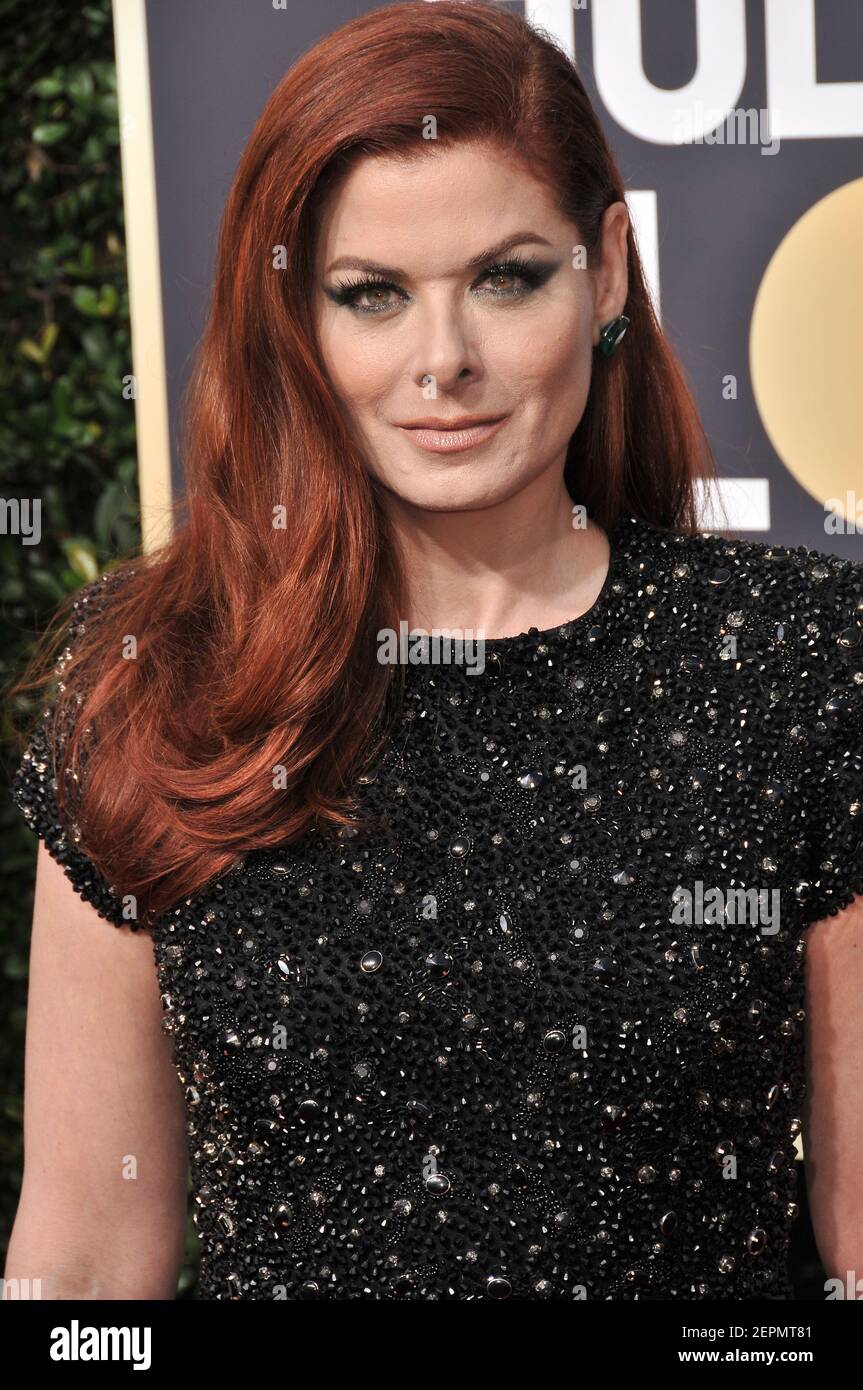 Debra Messing at the 75th Golden Globe Awards held at the Beverly ...