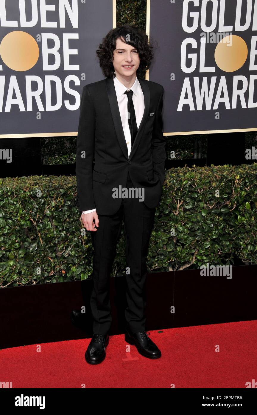 Finn Wolfhard at the 75th Golden Globe Awards held at the Beverly ...