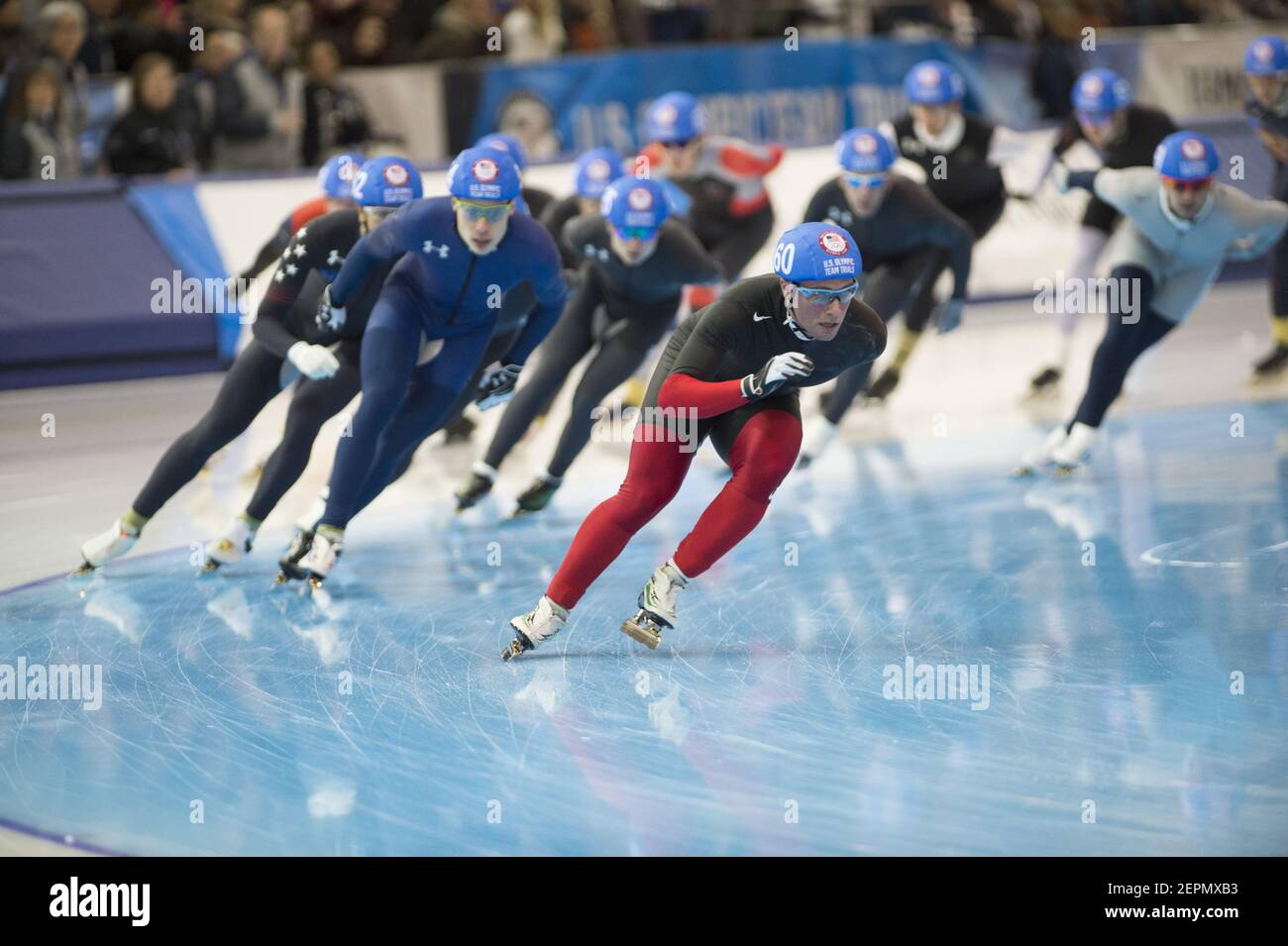 Men's Field, Mass Start Event, Long Track Speedskating, Pettit National ...