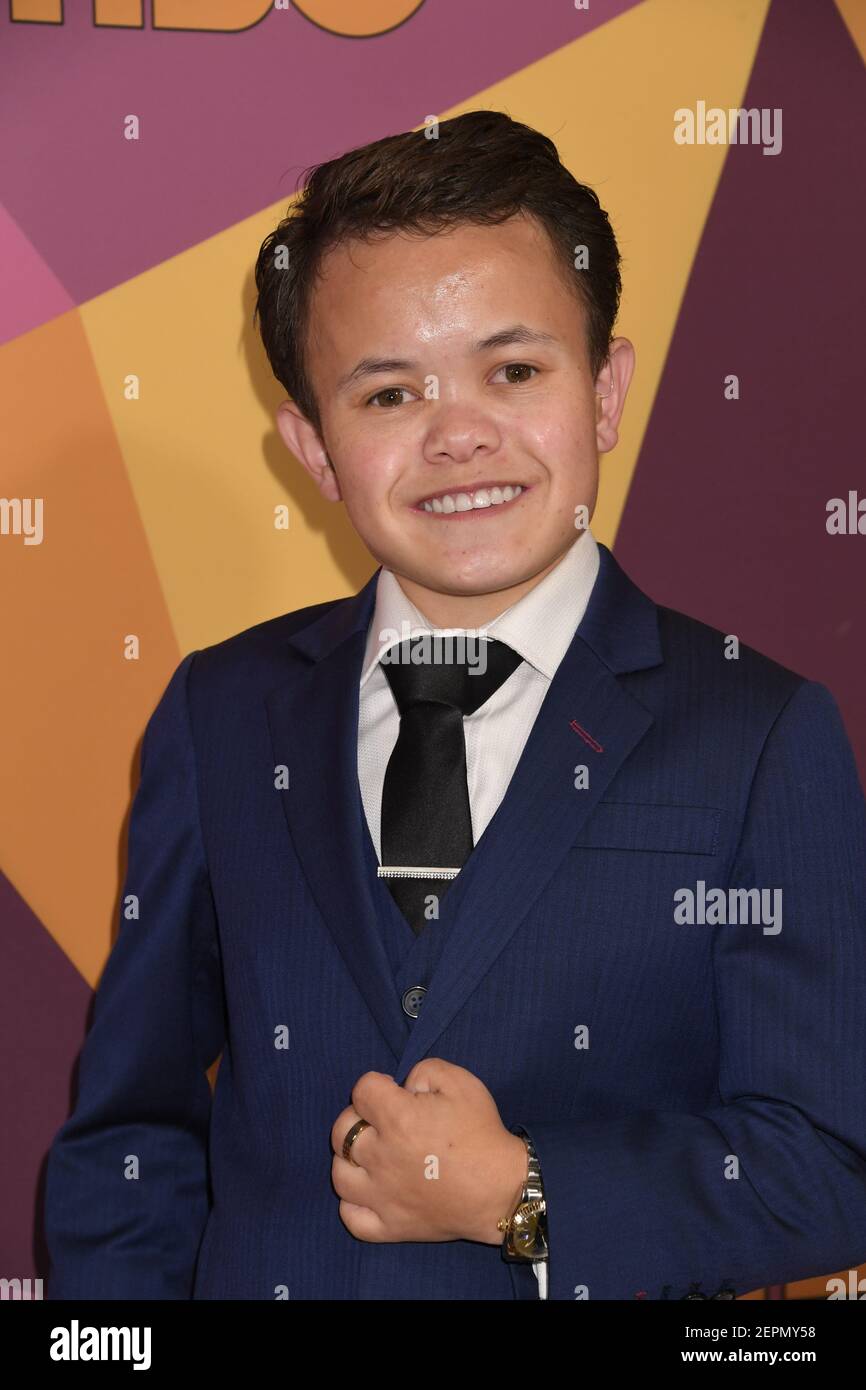 Sam Humphrey arrives to the 2018 HBO Golden Globes Party, held at the ...