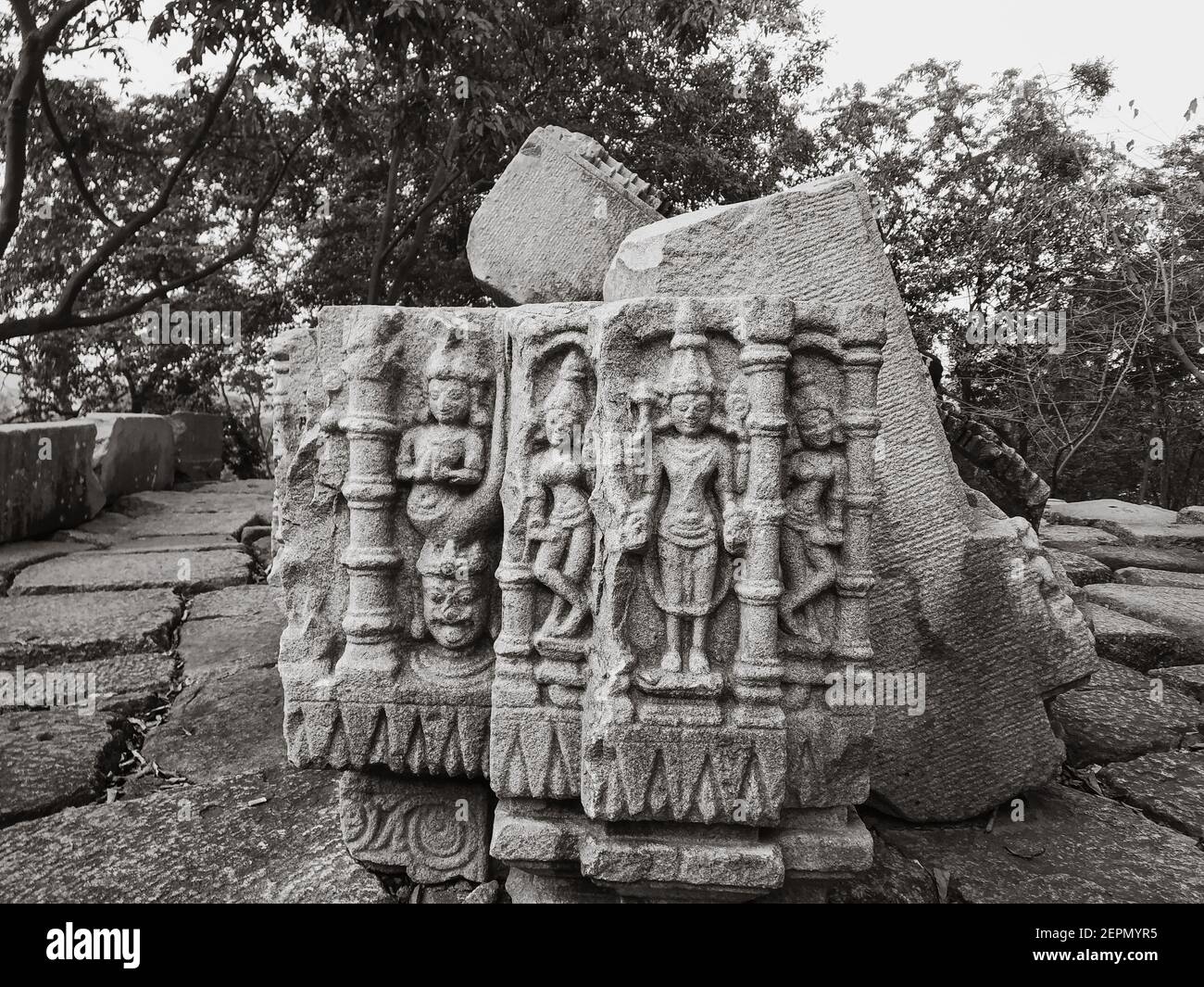 Beautiful interior of the Temple of Bamuni hill of Tezpur, India ...