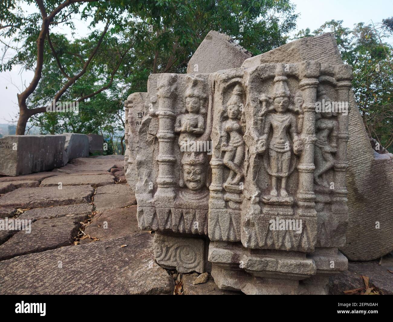 Beautiful interior of the Temple of Bamuni hill of Tezpur, India ...