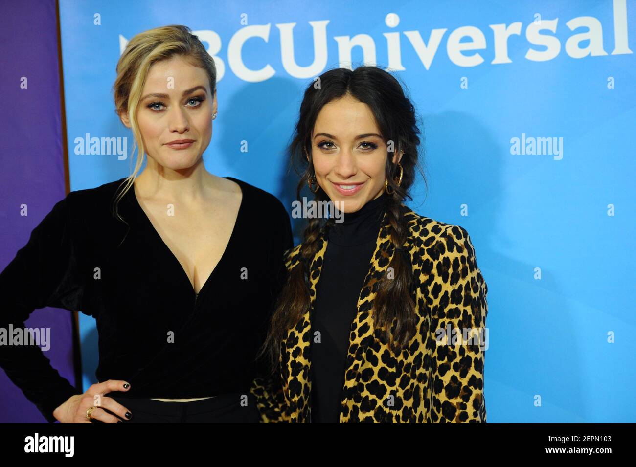 Olivia Tyler Dudley, Stella Maeve arrives to the 2018 NBC Universal ...