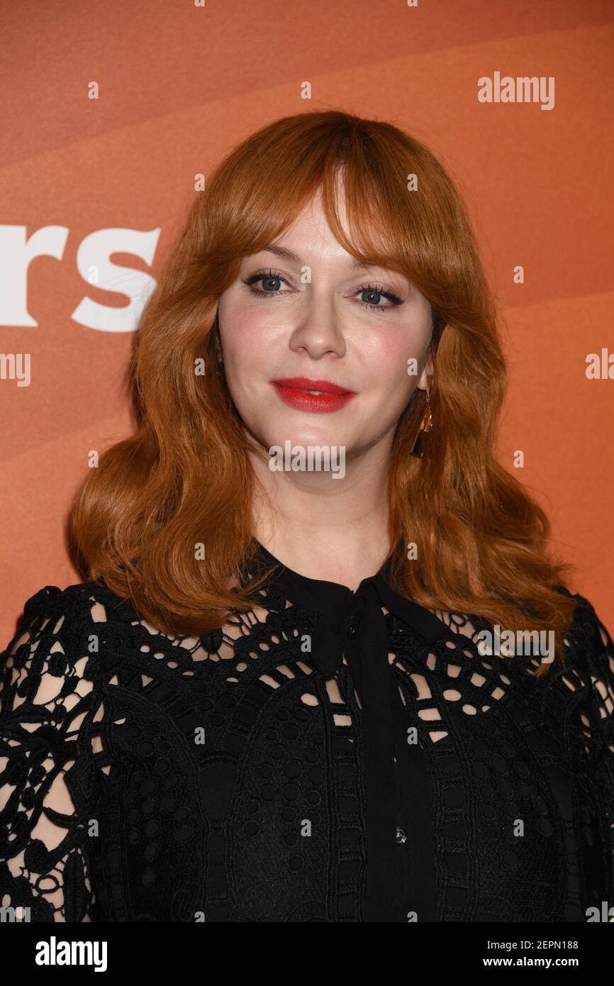 Christina Hendricks arrives to the 2018 NBC Universal Winter TCA, Held at the Langham Hotel ...