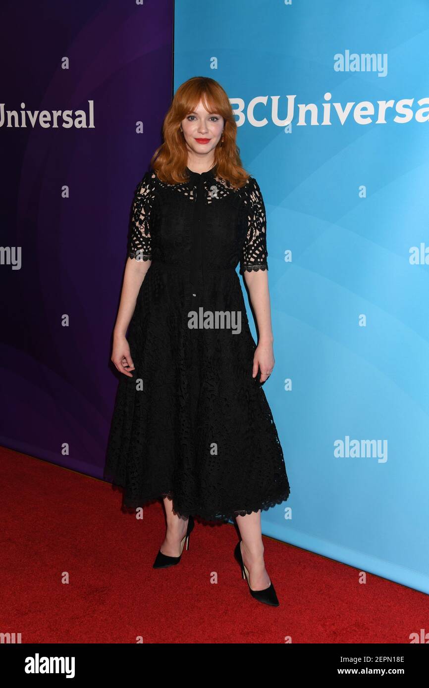 Christina Hendricks arrives to the 2018 NBC Universal Winter TCA, Held ...