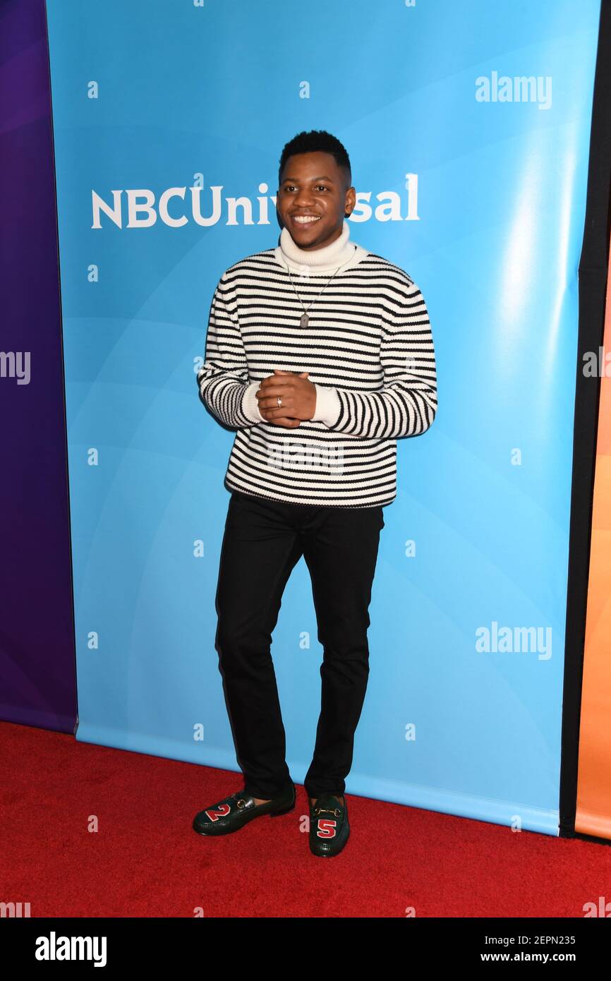 Chris Blue arrives to the 2018 NBC Universal Winter TCA, Held at the ...