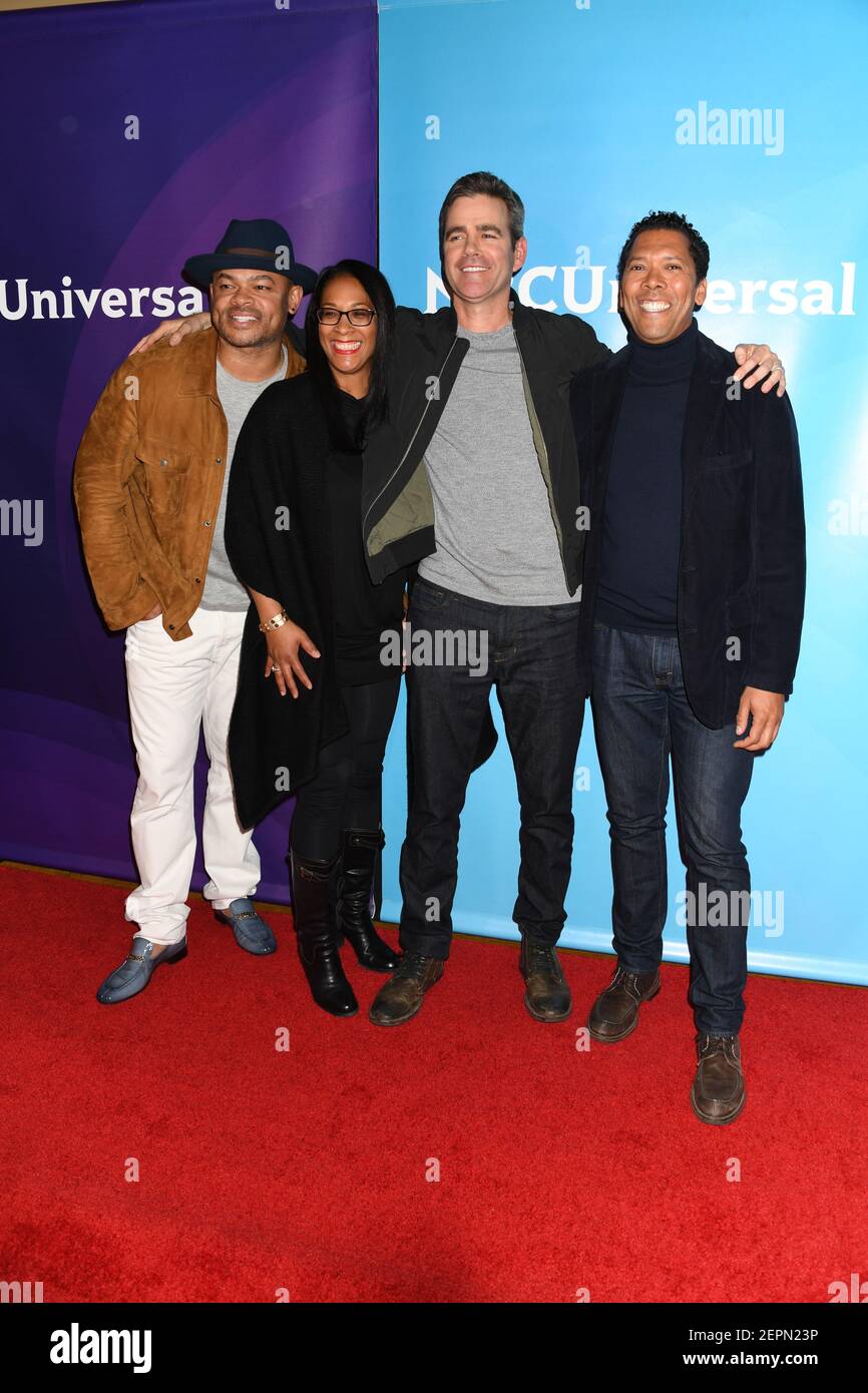 Anthony Hemingway, Lyah Beth LeFlore, Kyle Long, Mark Taylor arrives to ...