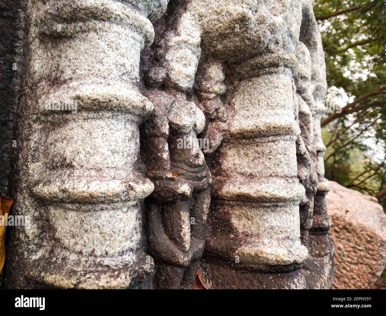 Beautiful interior of the Temple of Bamuni hill of Tezpur, India ...