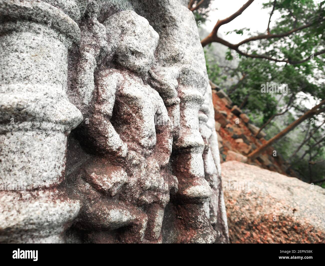 Beautiful interior of the Temple of Bamuni hill of Tezpur, India ...