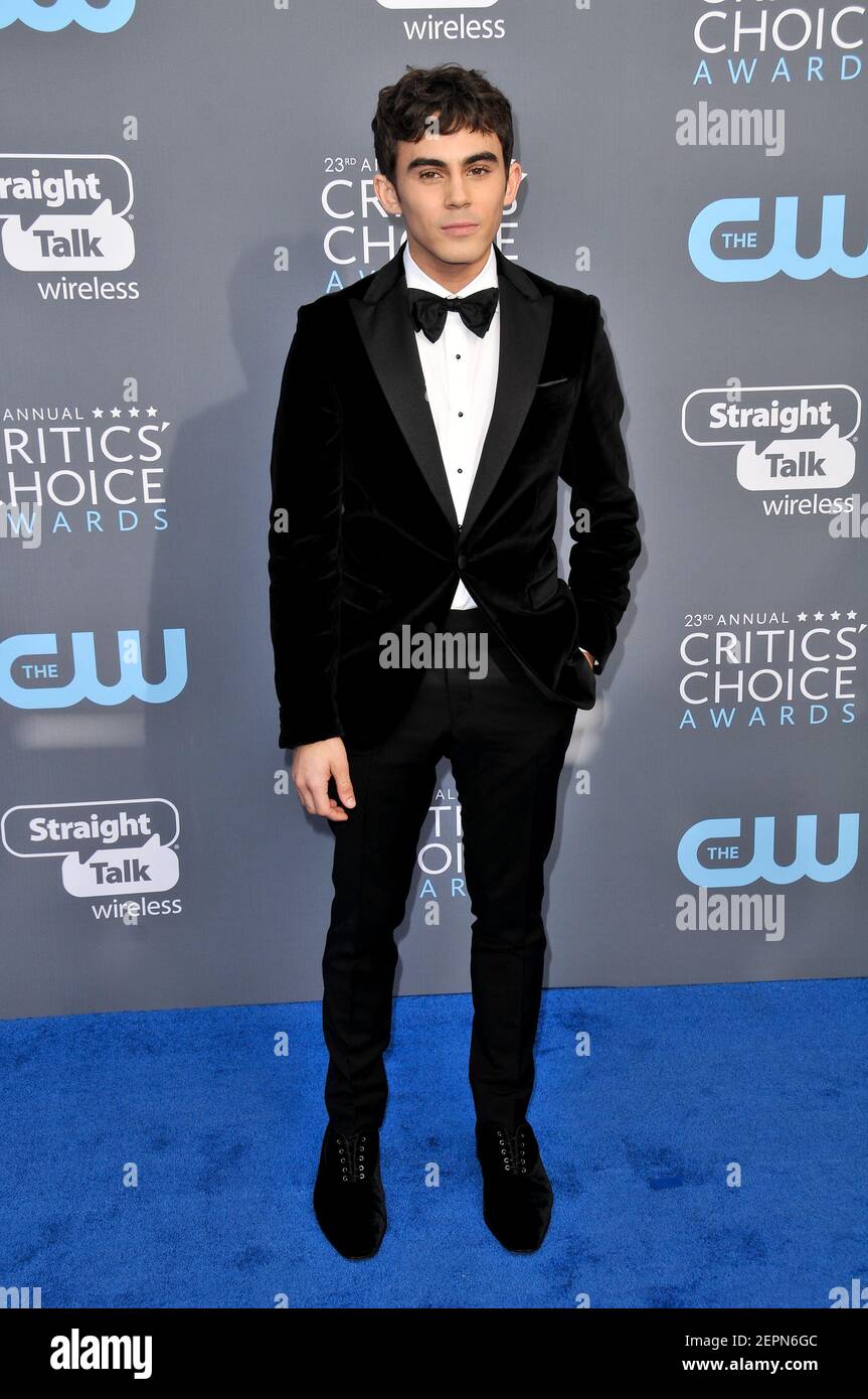 Tyler Alvarez at The 23rd Annual Critics' Choice Awards held at the ...