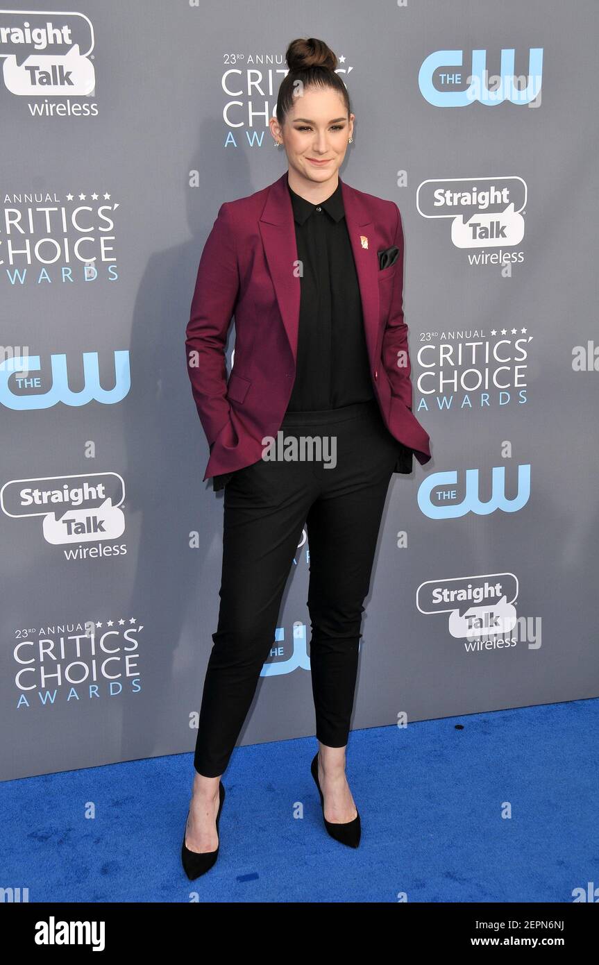 Liz Hannah at The 23rd Annual Critics' Choice Awards held at the Barker ...