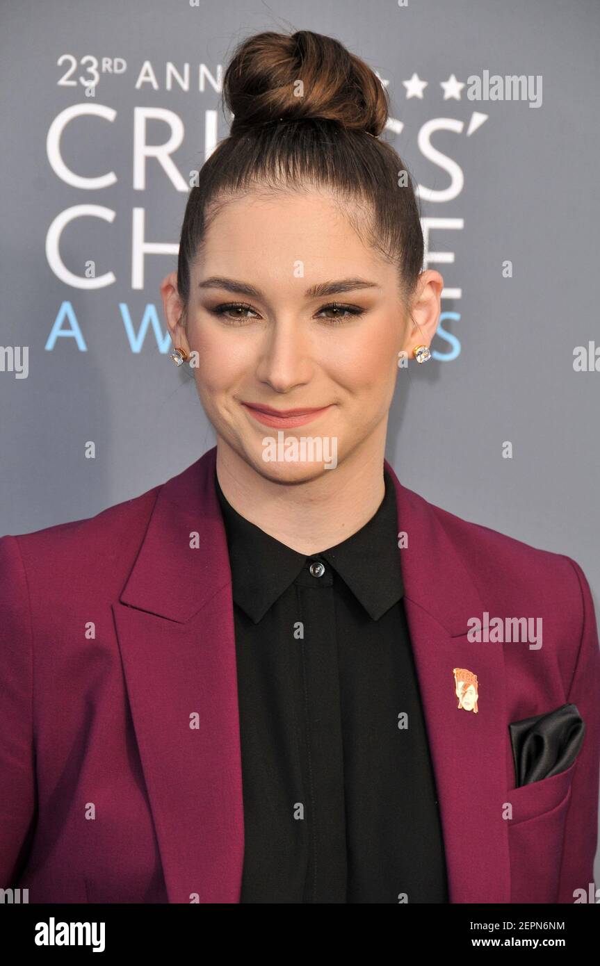 Liz Hannah at The 23rd Annual Critics' Choice Awards held at the Barker ...
