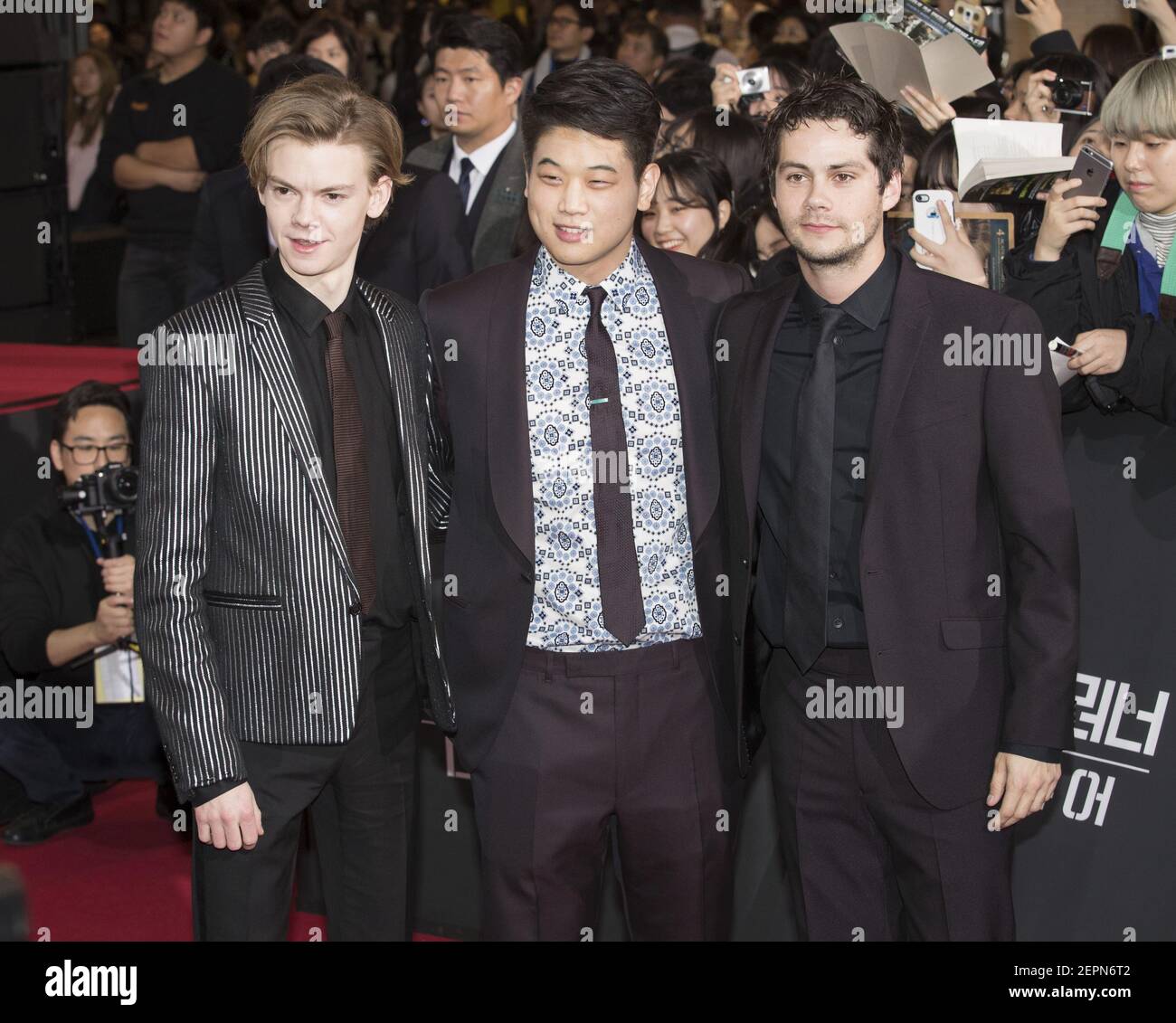 11 January 2018 - Seoul, South Korea : (L to R) Actors Thomas Brodie ...