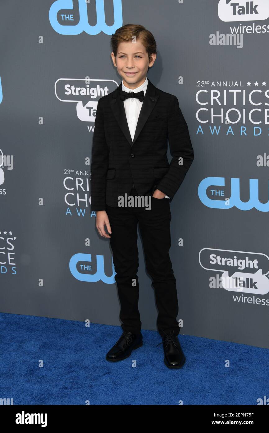 Jacob Tremblay arrives to the 23rd Annual Critics Choice Awards, held ...