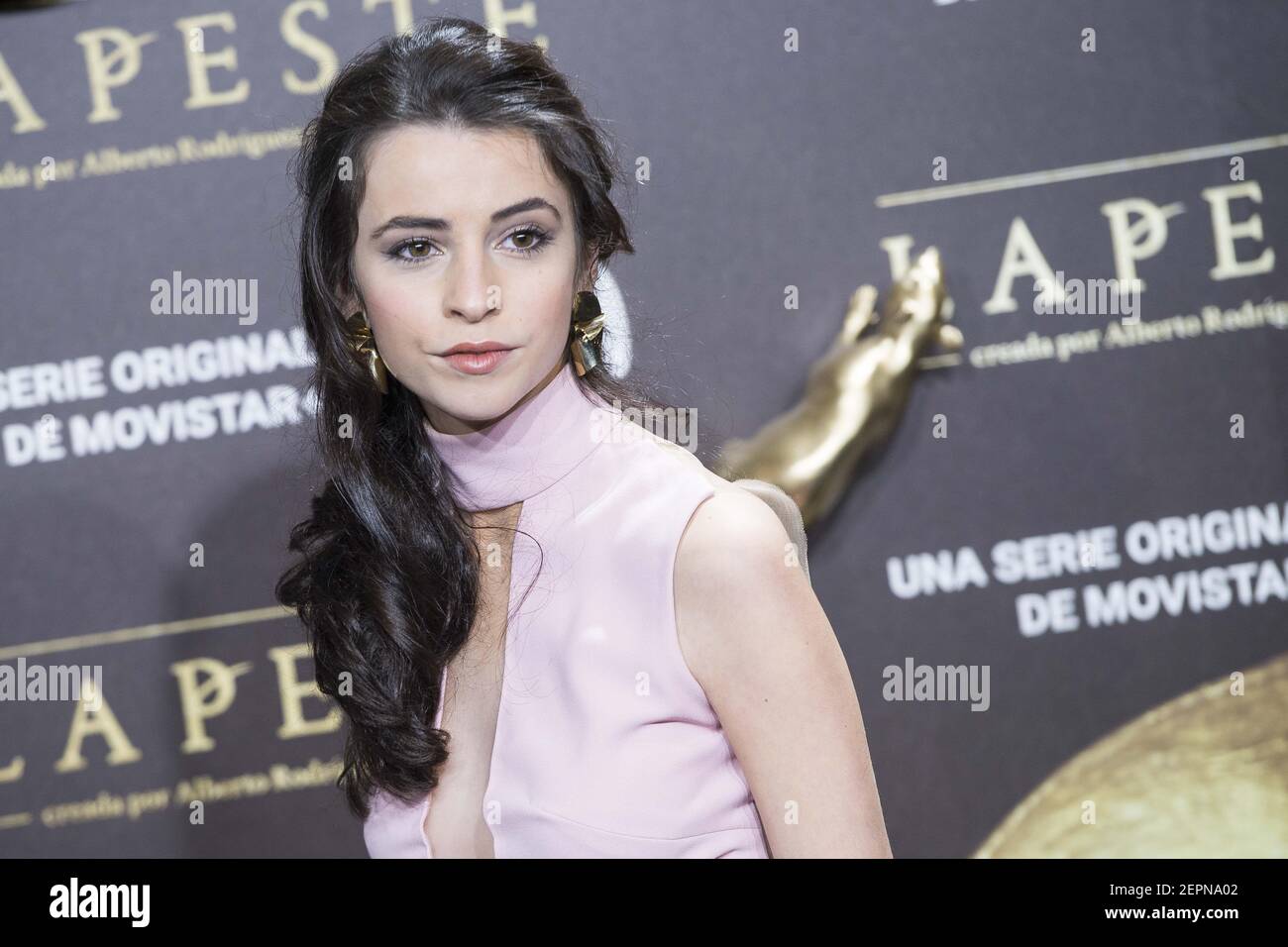 Lupe del Junco attends to the premiere of 'La Peste' at Callao Cinemas ...