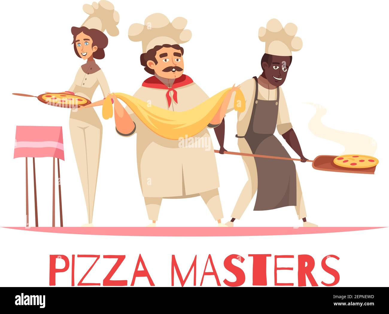 Hot pizza with smoke Stock Vector Images - Alamy
