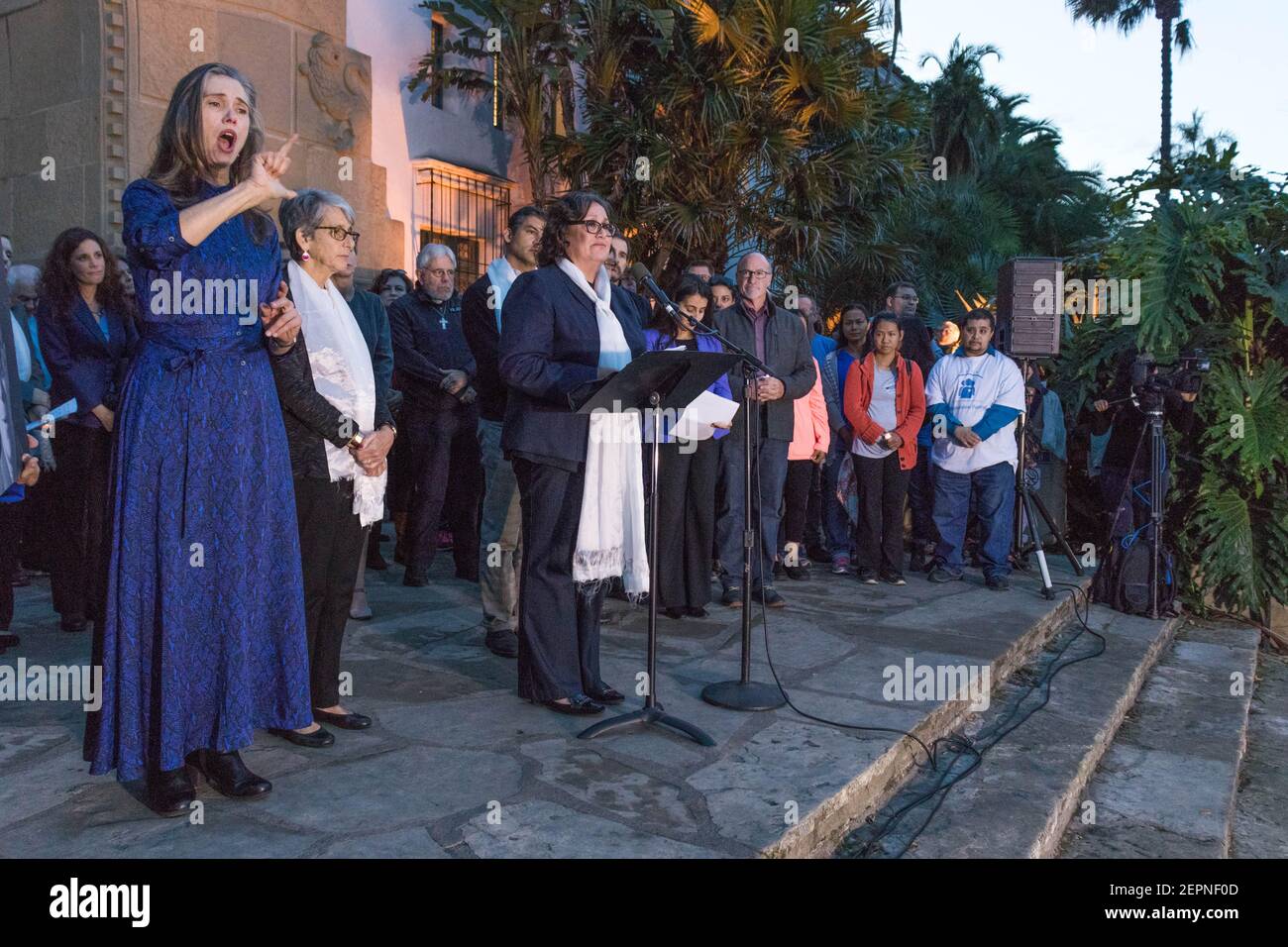 City of Santa Barbara Mayor, Cathy Murillo attends the Candlelight ...