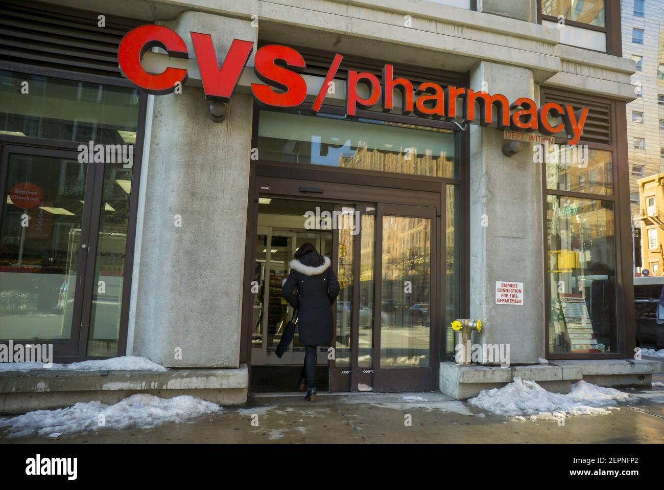 A store in the CVS Health drugstore chain in New York on Tuesday, January 9, 2018. CVS Health ...