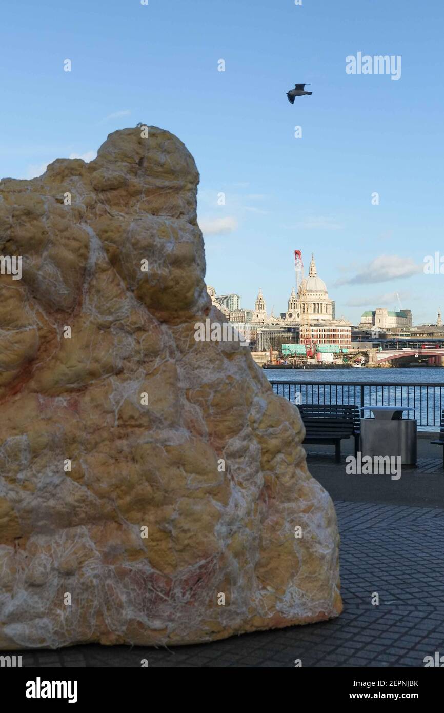 A gigantic lump of real fat representing the UK's collective weight ...
