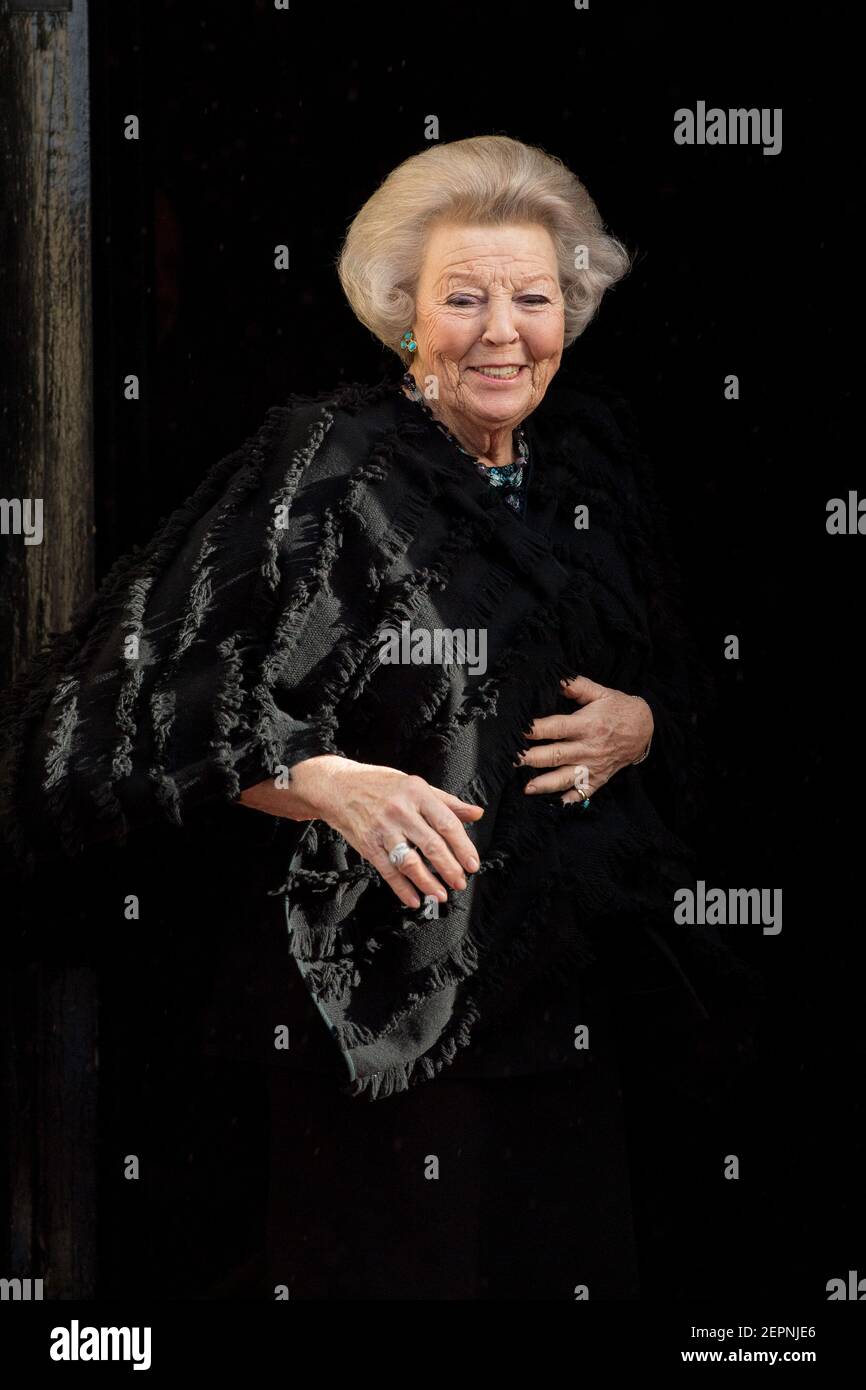 princess Beatrix during the traditional New Year's reception for Dutch ...