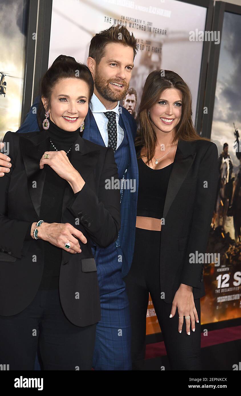 Linda Carter, Geoff Stults & Jessica Altman attends the "12 Strong ...