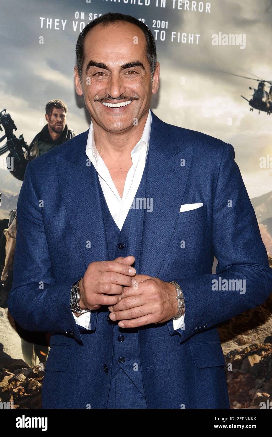 Actor Navid Negahban attends the world premiere of '12 Strong' at Jazz ...