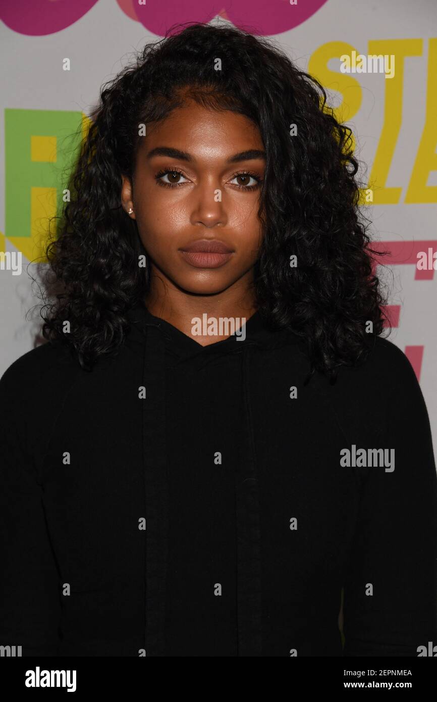 Lori Harvey wearing Stella McCartney arrives to the Stella McCartney ...