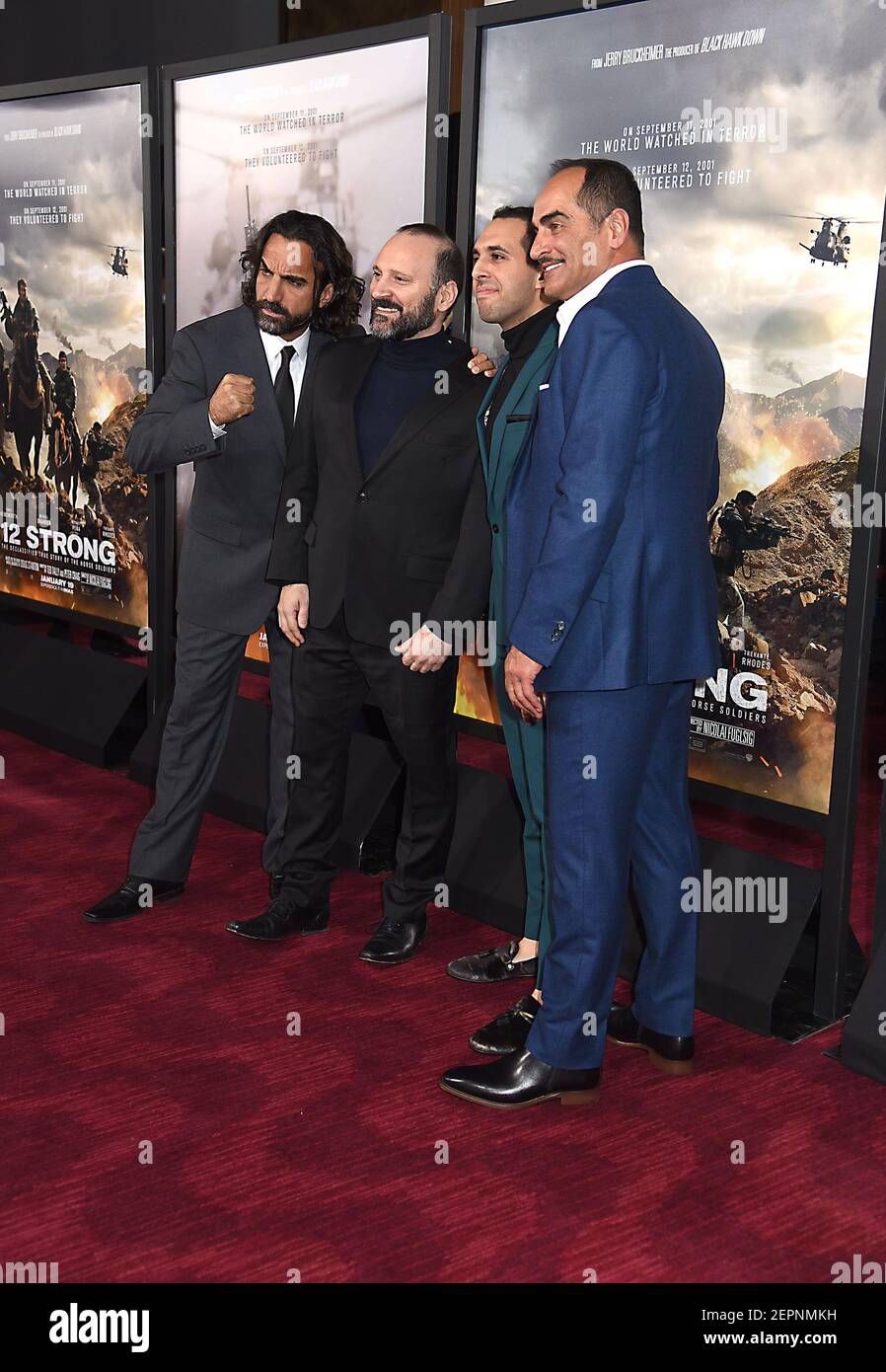 cast photo attends the "12 Strong" World Premiere on January 16, 2018 ...